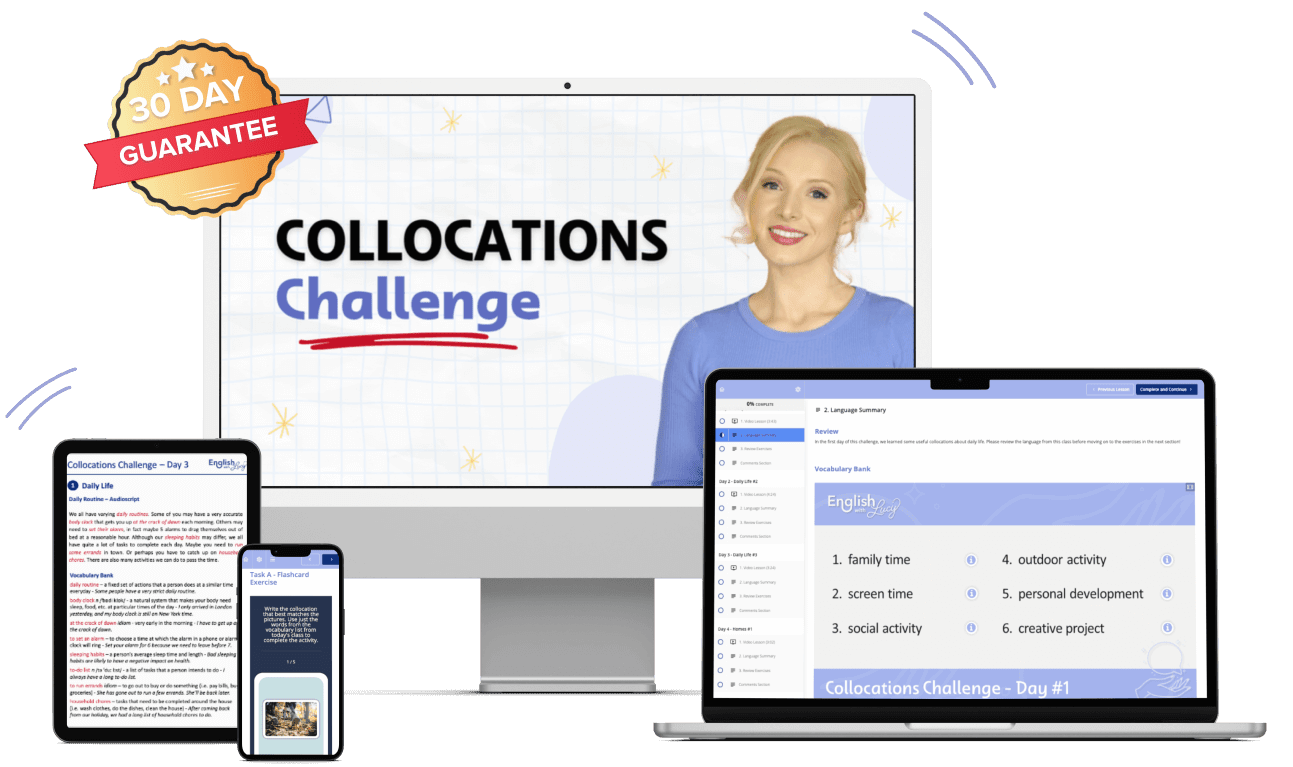 30 Day Collocation Challenge | English With Lucy